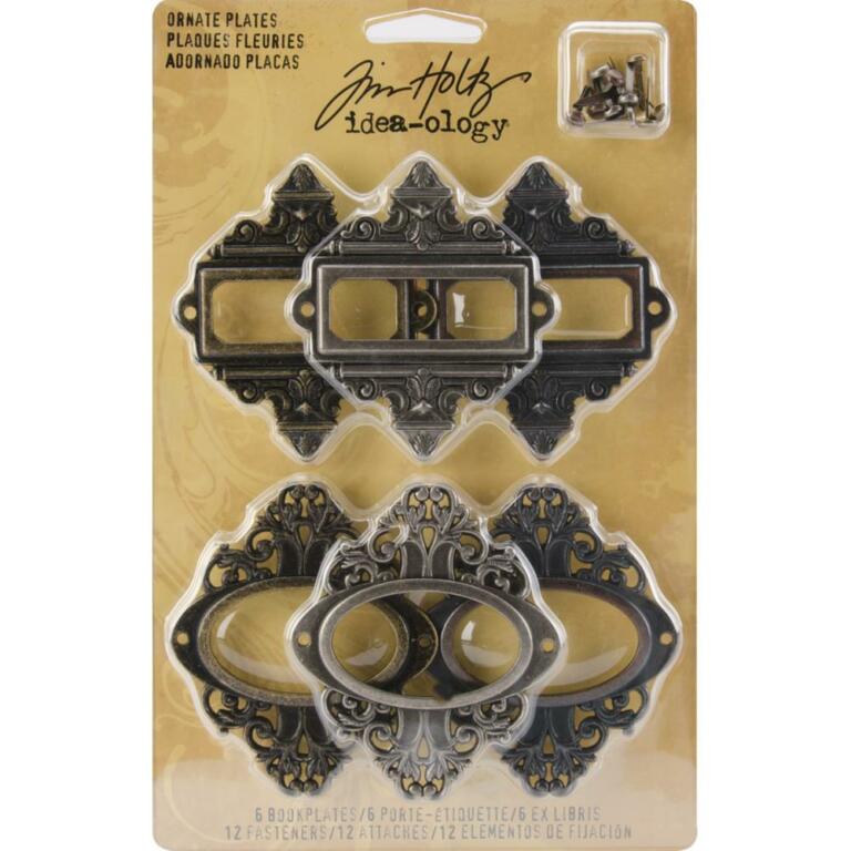 Embellissements Tim Holtz Idea Ology. Ornate Plates Tim Holtz. Porte ...
